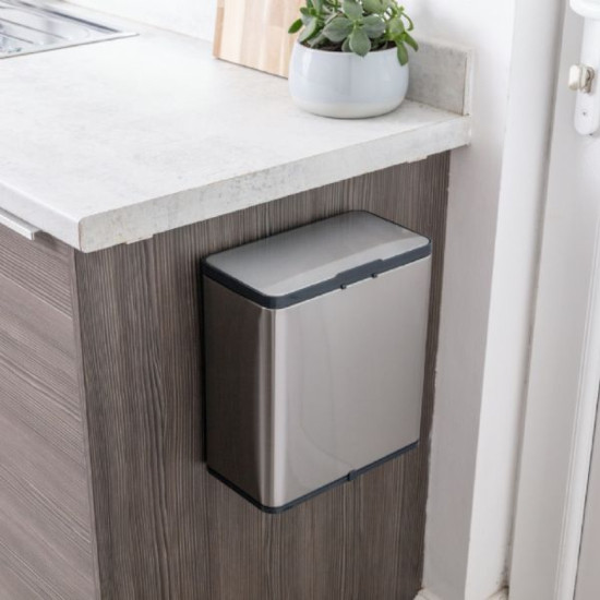 Addis Food Compost & Recycling Caddy - 7 Ltr - Stainless Steel