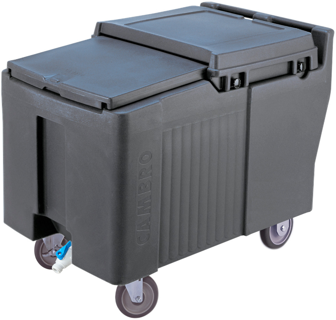 Cambro Sliding Lid Ice Caddy - 80kg - Granite Grey