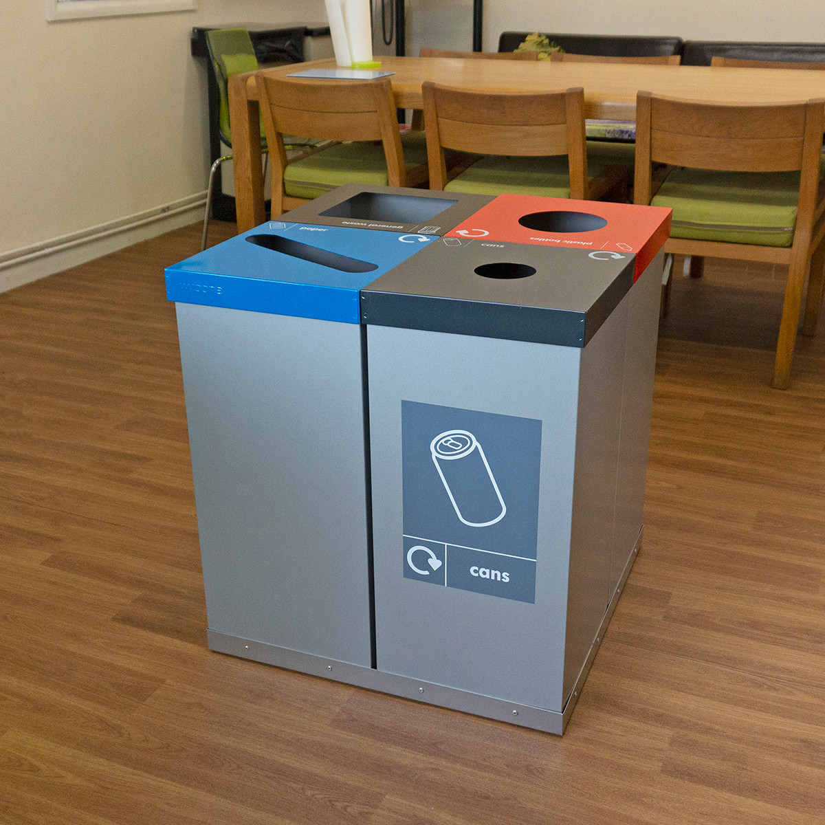 Wybone 60 Litre Box Cycle Cube Recycling Unit Coloured Bodies