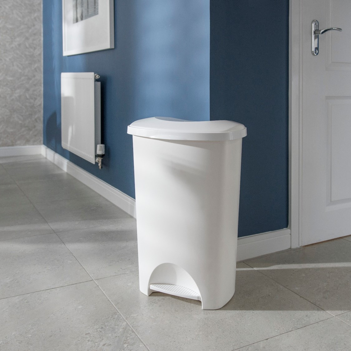 Addis Pedal Bin White