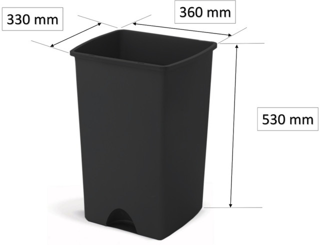 Addis Bin Base - 50 Ltr - Red