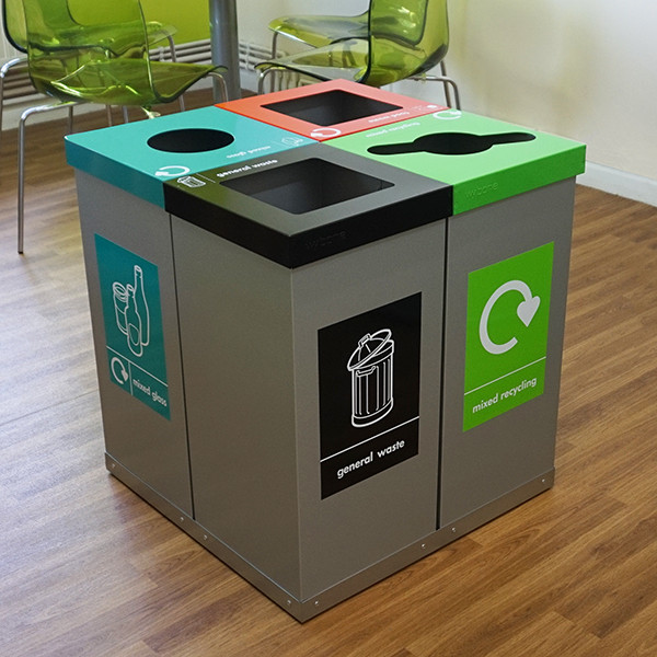 Wybone 60 Litre Box Cycle Cube Recycling Unit Coloured Bodies