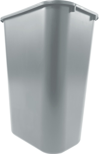 Rubbermaid Rectangular Wastebasket - 39 Ltr - Grey