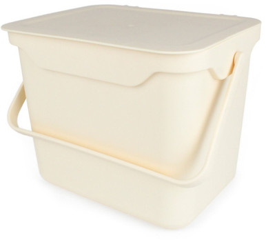 Easy Eco Compost Caddy - 5 Ltr - Cream