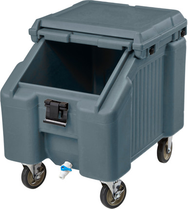 Cambro Sliding Lid Ice Caddy - 45.5kg - Granite Grey