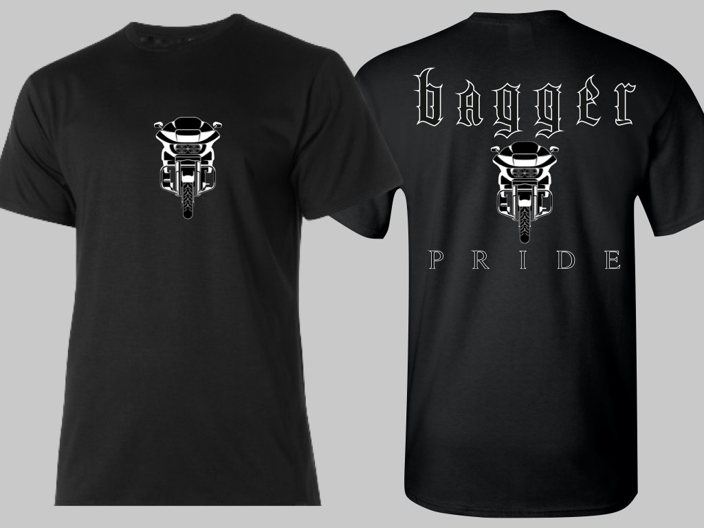 Bagger Logo Personalized PNG Design Of Bagger Motorcycle Drawing,