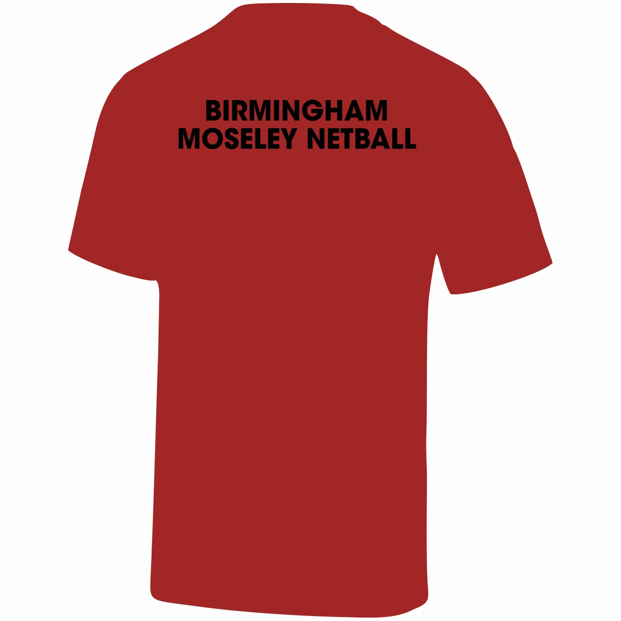 Birmingham Moseley Netball Club Unisex Fire Red T-shirt - Speed One Sports