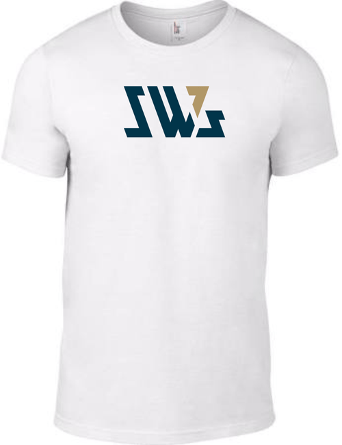 SW7 Large Graphic Logo White T-shirt - Speed One Sports