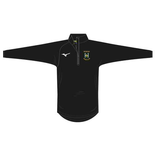 Bromyard RFC - Mizuno Training Fleece Black - Unisex - Speed One Sports