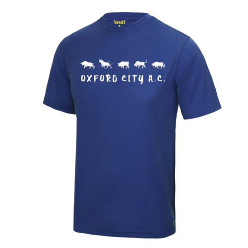 Oxford City Athletic Club - Unisex Training Tee - Royal Blue - Speed ...
