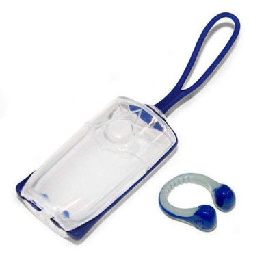 Aqua Sphere Nose Clip with Case - Navy/Gray