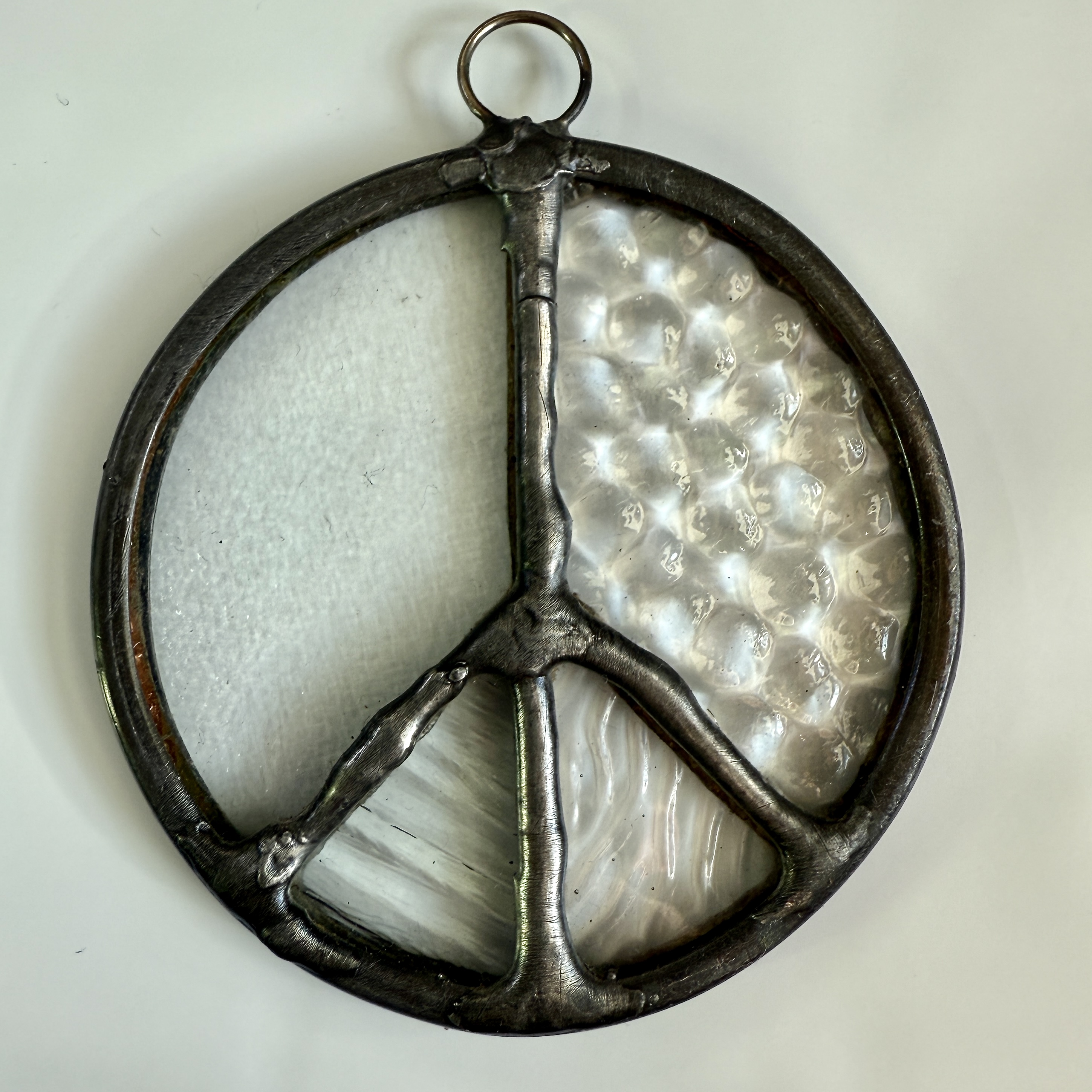 Stained Glass Peace Sign 125 - BURLYSHIRTS