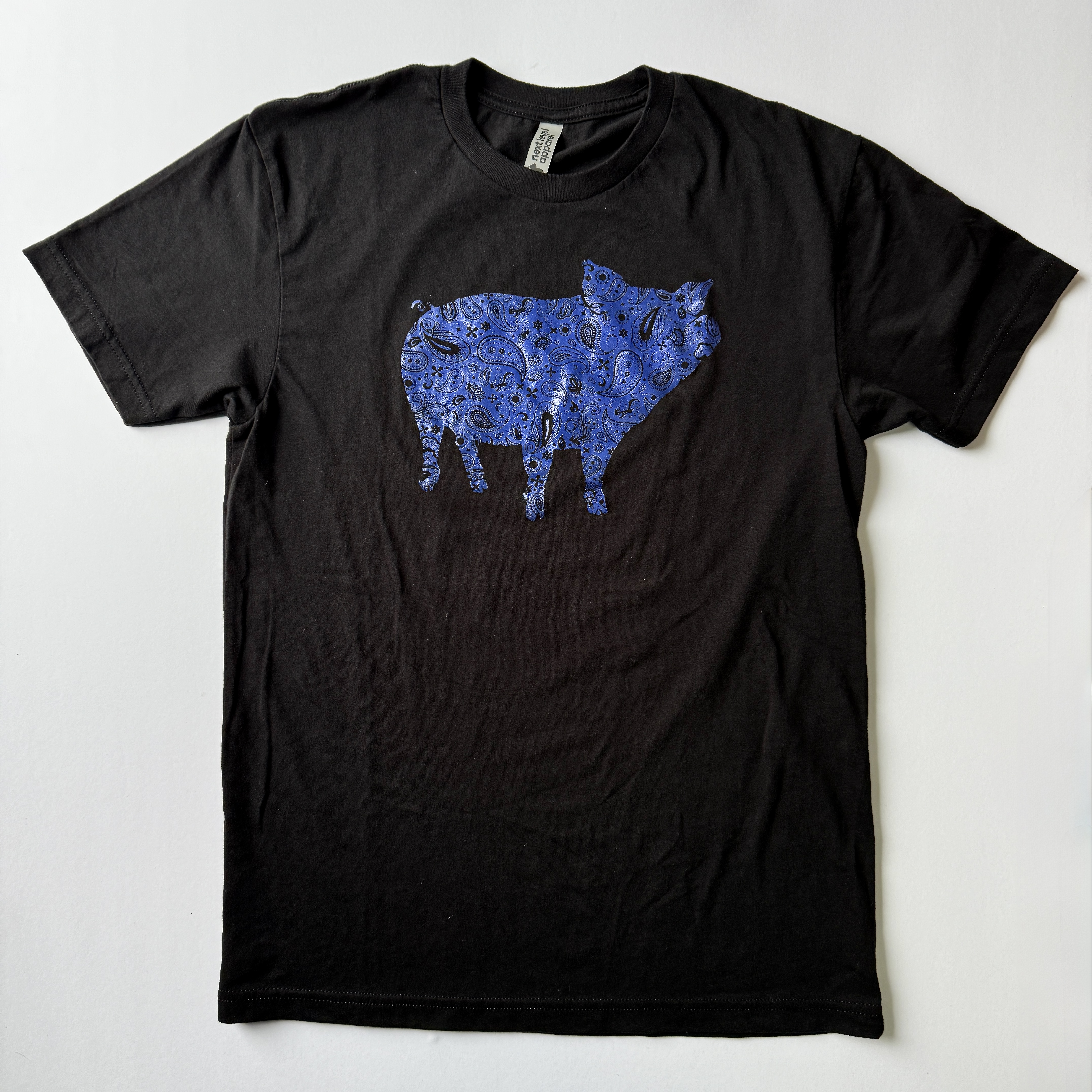 Paisley Pig Blue