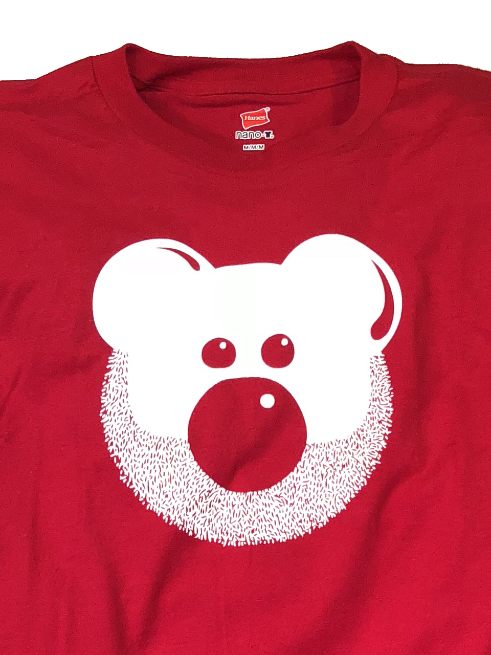 Beardy Bear © on Red