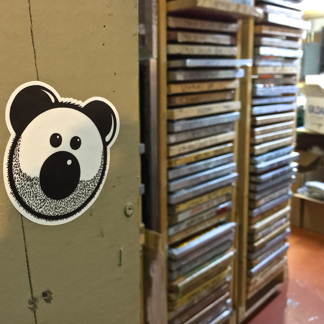 BEARDY BEAR STICKERS - BURLYSHIRTS