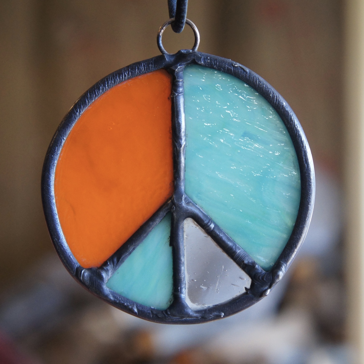 Stained Glass Peace Sign 29 - BURLYSHIRTS