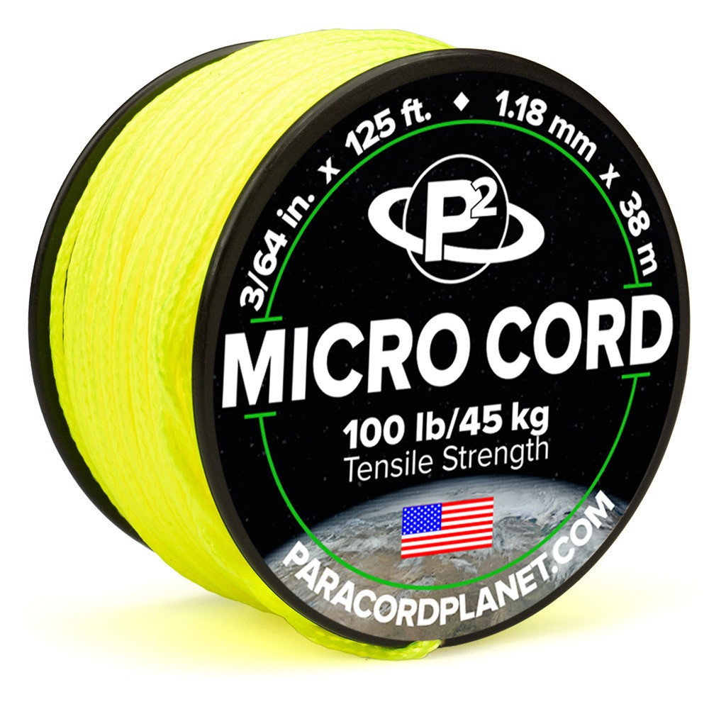 Neon Yellow Micro Cord | Paracord Planet