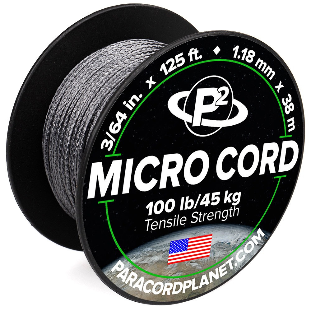 Silver Gray Micro Cord | Paracord Planet