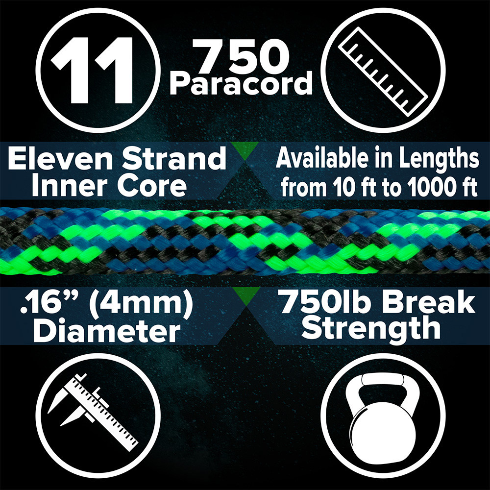 Multi Camo - 750 Paracord | Paracord Planet
