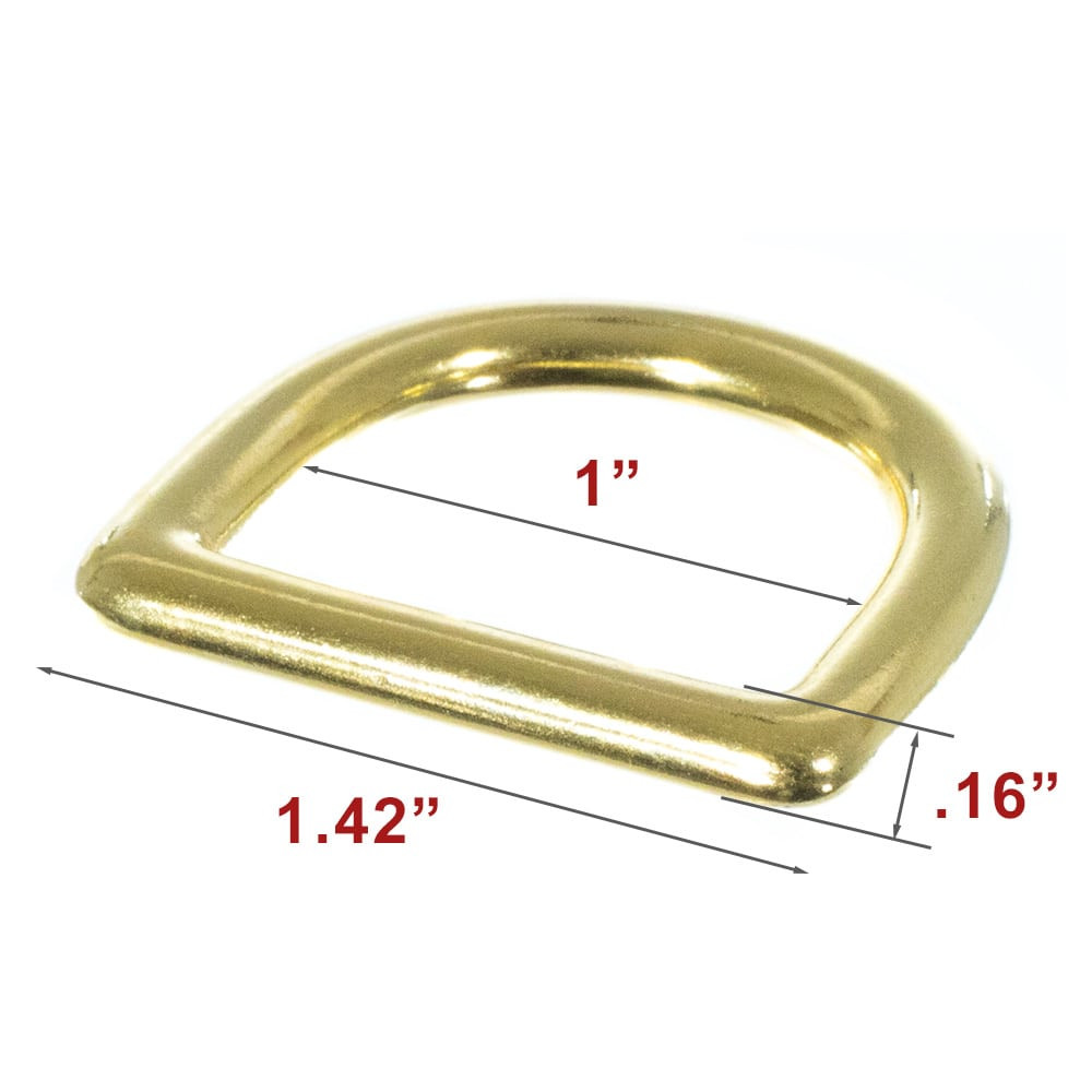 1 Inch Brass D Ring | Paracord Planet