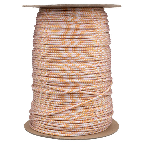 550 Paracord Spools - White with Yellow Hearts | Paracord Planet