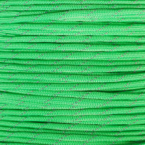 Reflective Neon Green 550 Paracord - Spools | Paracord Planet