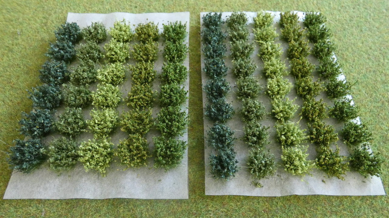 HSS MGSB70 - Self Adhesive Mixed Green Shrubs & Bushes (70) - Howard ...