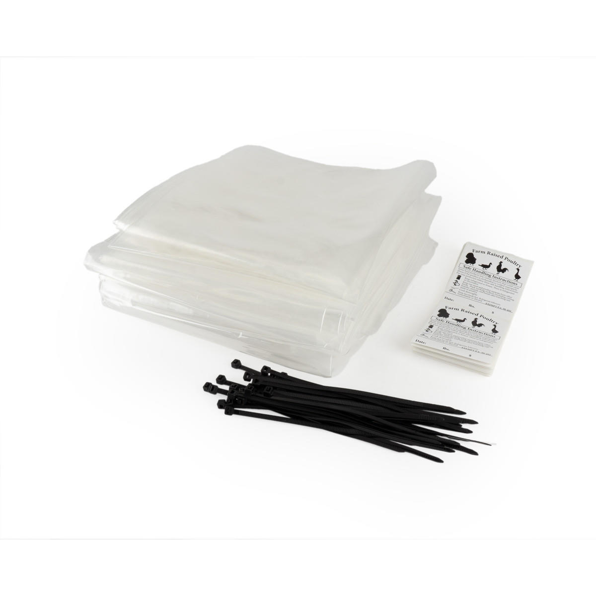 Poultry Heat Shrink Bags, 85 Micron (3.4 Mil), 10" x 18" with Poultry ...
