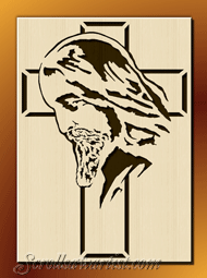 Head of Christ - Scroll Saw Artist