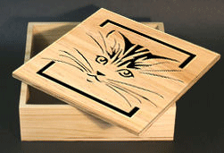'Whiskers' trinket box - Scroll Saw Artist