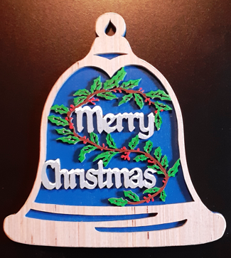 Merry Christmas bell - Scroll Saw Artist