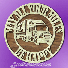 Happy trucking - Scroll Saw Artist