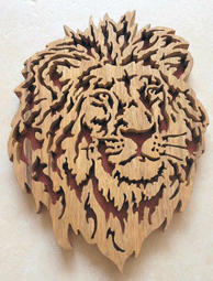 Tribal lion - Scroll Saw Artist