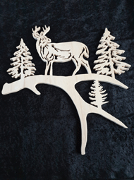 deer on deer antler