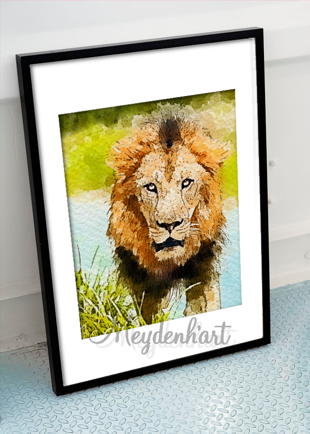 Tribal lion - Scroll Saw Artist