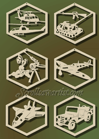 Military plaque - Scroll Saw Artist