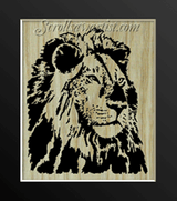 Tribal lion - Scroll Saw Artist