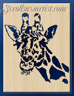 Tribal giraffe - Scroll Saw Artist