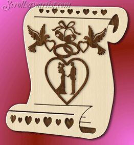 Scroll - Wedding - Scroll Saw Artist