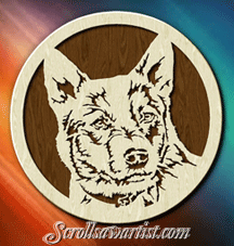 Australian Shepherd - Scroll Saw Artist
