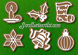 Gingerbread ornaments #1 - Scroll Saw Artist