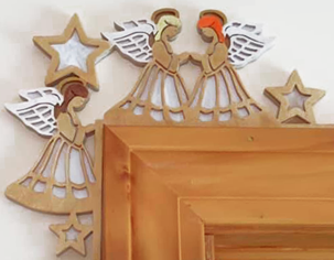 Decorative corner - Angels #2 - Scroll Saw Artist