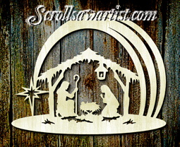 Shooting star Nativity - Scroll Saw Artist