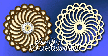 Wall clock & plaque or trivet #6