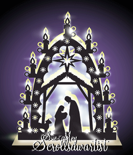 Layered Nativity light box - Scroll Saw Artist