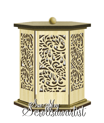 Decorative candle lantern #2 - Scroll Saw Artist