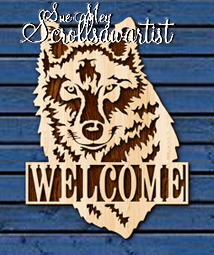 Wolf welcome - Scroll Saw Artist