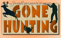 Hunting plaque - Scroll Saw Artist