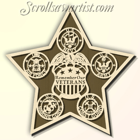 Military plaque - Scroll Saw Artist