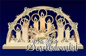 Candles arch - Scroll Saw Artist